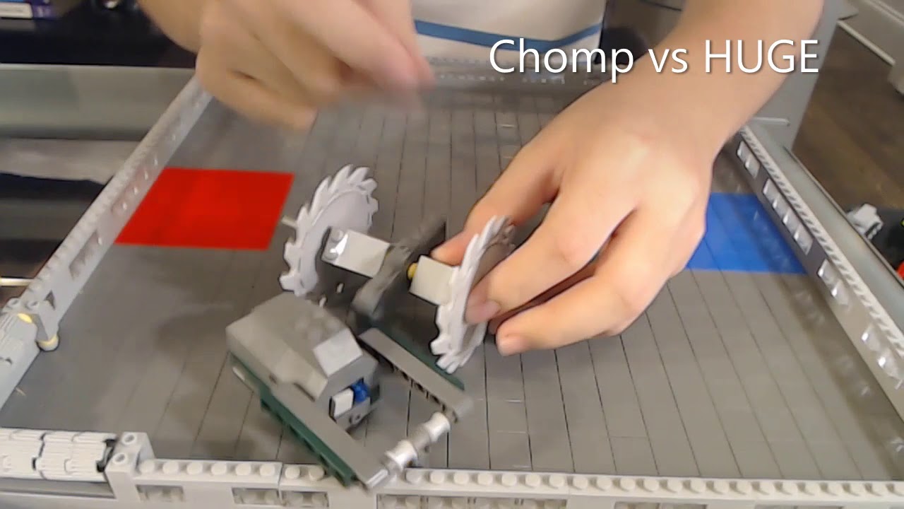 Lego Battlebots Chomp vs HUGE - YouTube