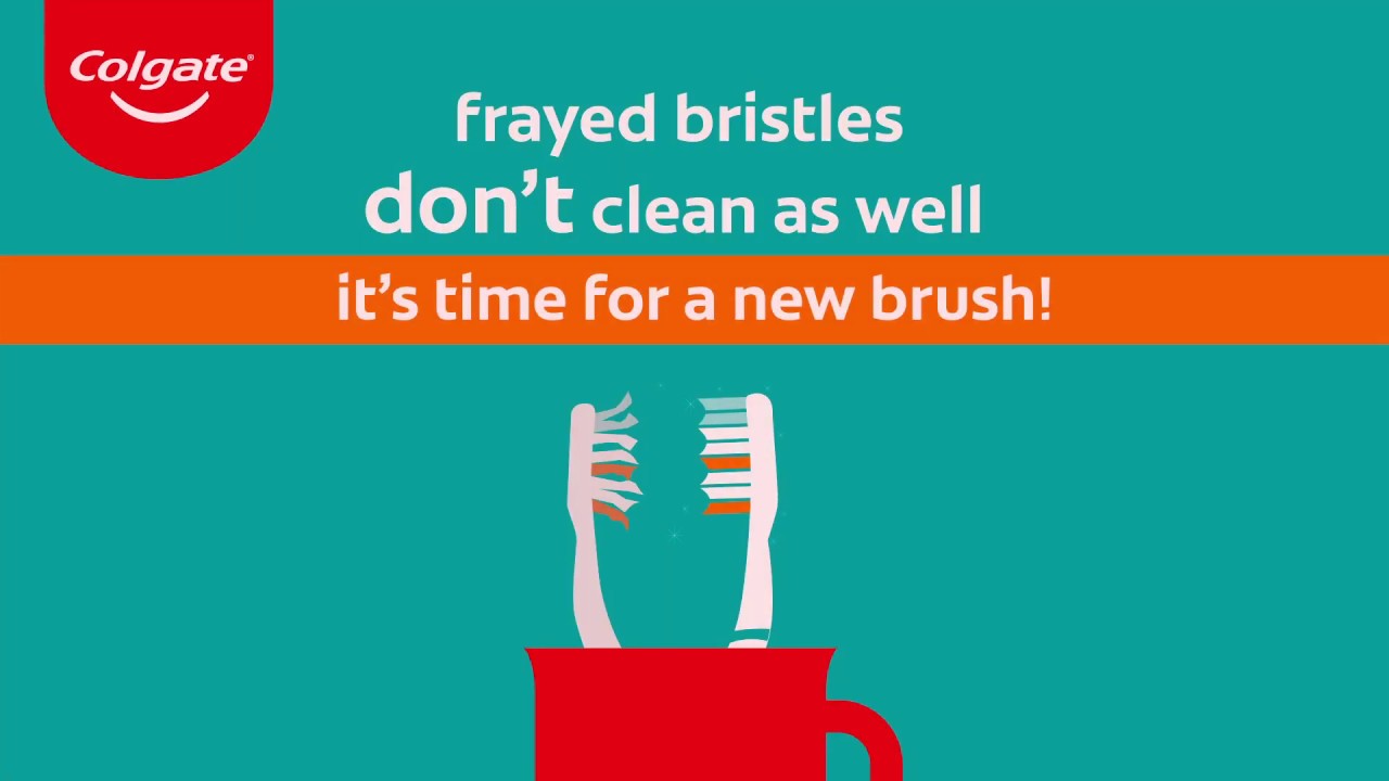 Colgate | Frayed toothbrush bristles? It's time for a change! - YouTube
