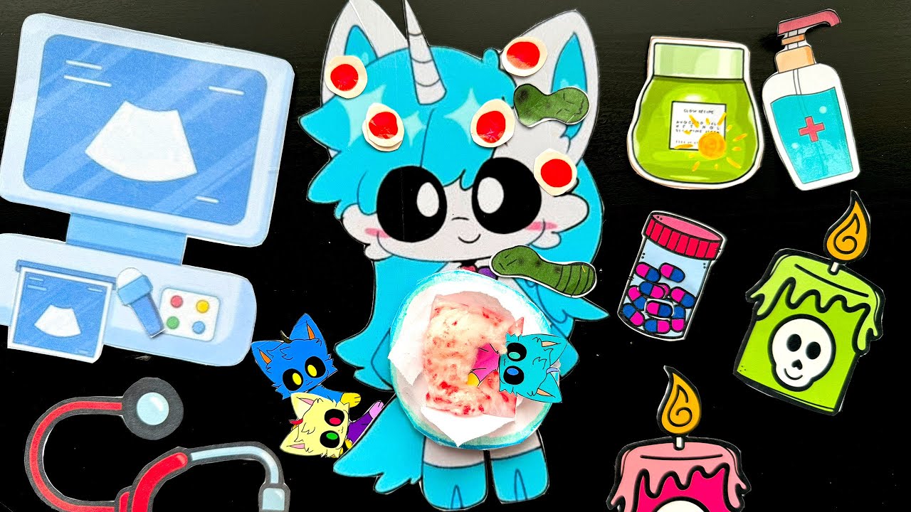 [ paperdiy ] CraftyCorn pregnant / Poppy play time / Catnap baby - YouTube