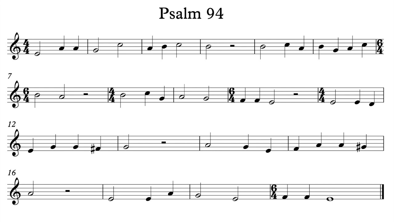 Psalm 94 YouTube Psalm 94 YouTube