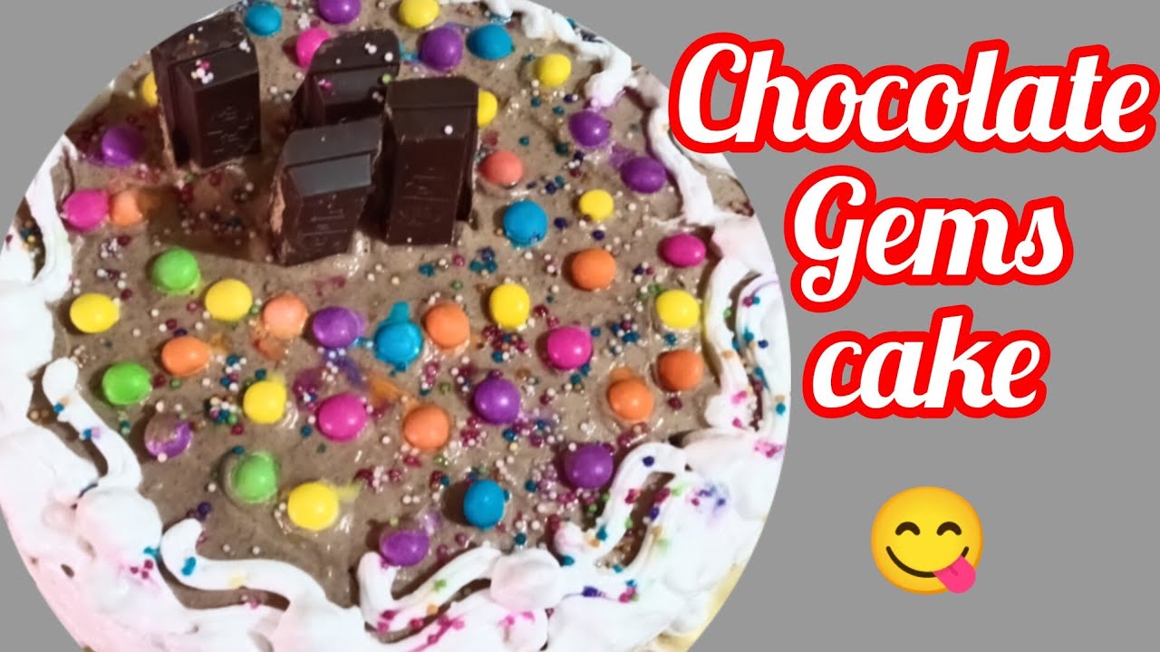 Chocolate Gems Cake 🎂 चाकलेट जैम्स केक - YouTube