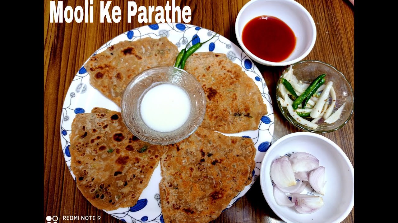 मूली के पराठे | White Radish Paratha | wheat flour pratha | लाजवाब ...