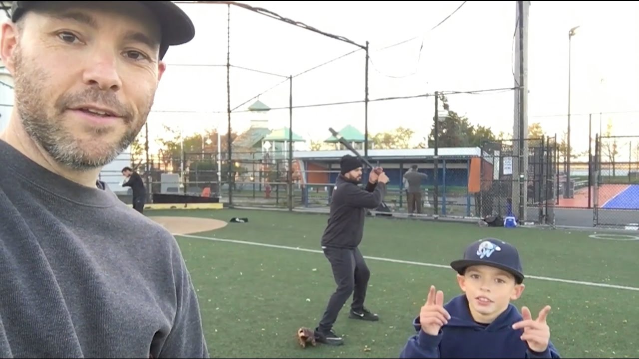 Playing baseball with friends on Long Island - YouTube