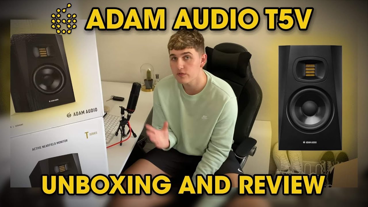 ADAM AUDIO t5v UNBOXING and REVIEW | PRODBYSILVER - YouTube