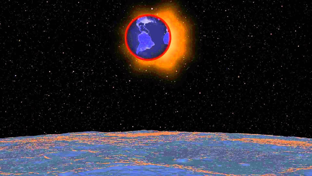 Nasa mostra como é um eclipse lunar visto da Lua - YouTube