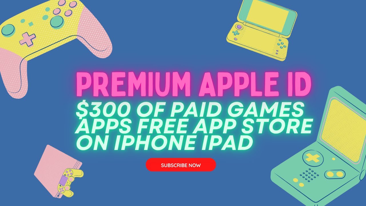 Premium Apple ID with $300 of Paid Games Apps Free App Store on iPhone ...