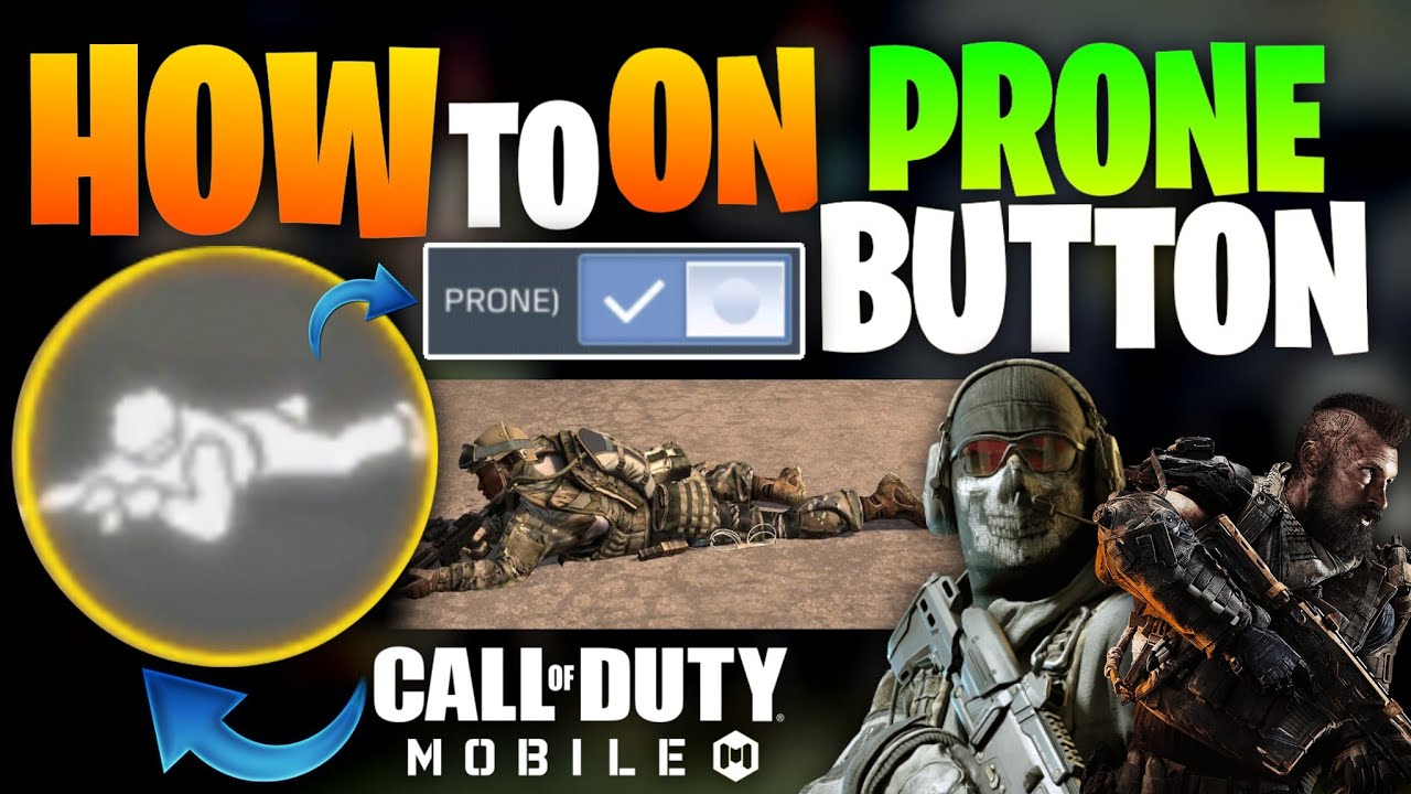 How To ON Prone Button In Call Of Duty Mobile || Enable Prone Button In ...