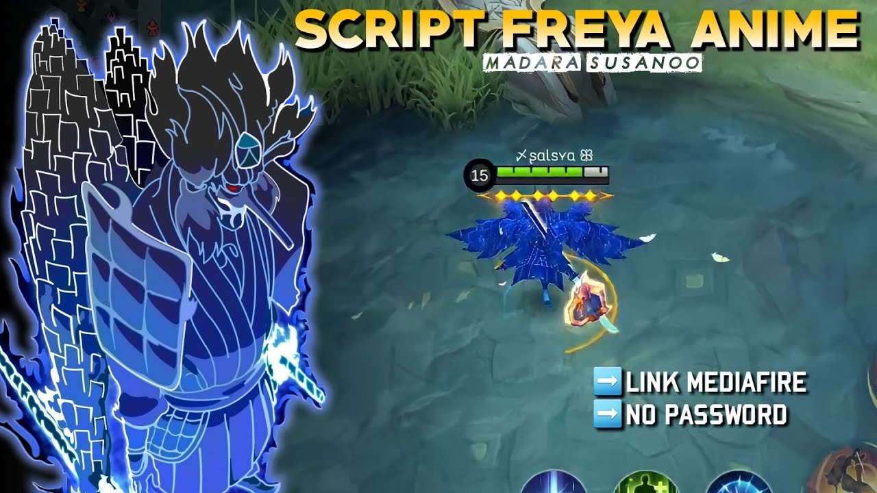 SCRIPT SKIN MOBILE LEGENDS VERSI ANIME!! FREYA X MADARA SUSANOO - FULL ...