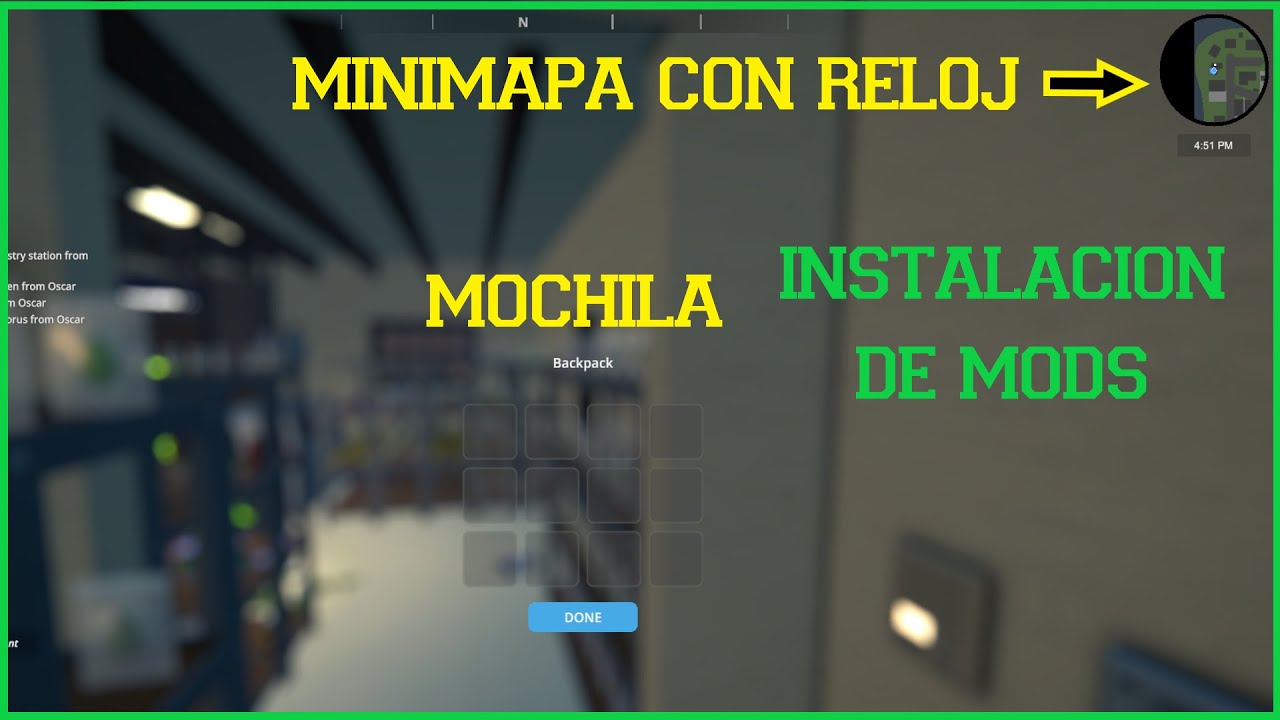 Tutorial Instalacion MODS Utiles, Mochila , Minimapa etc... MENUS de Hacks [ Schedule 1 ] - YouTube