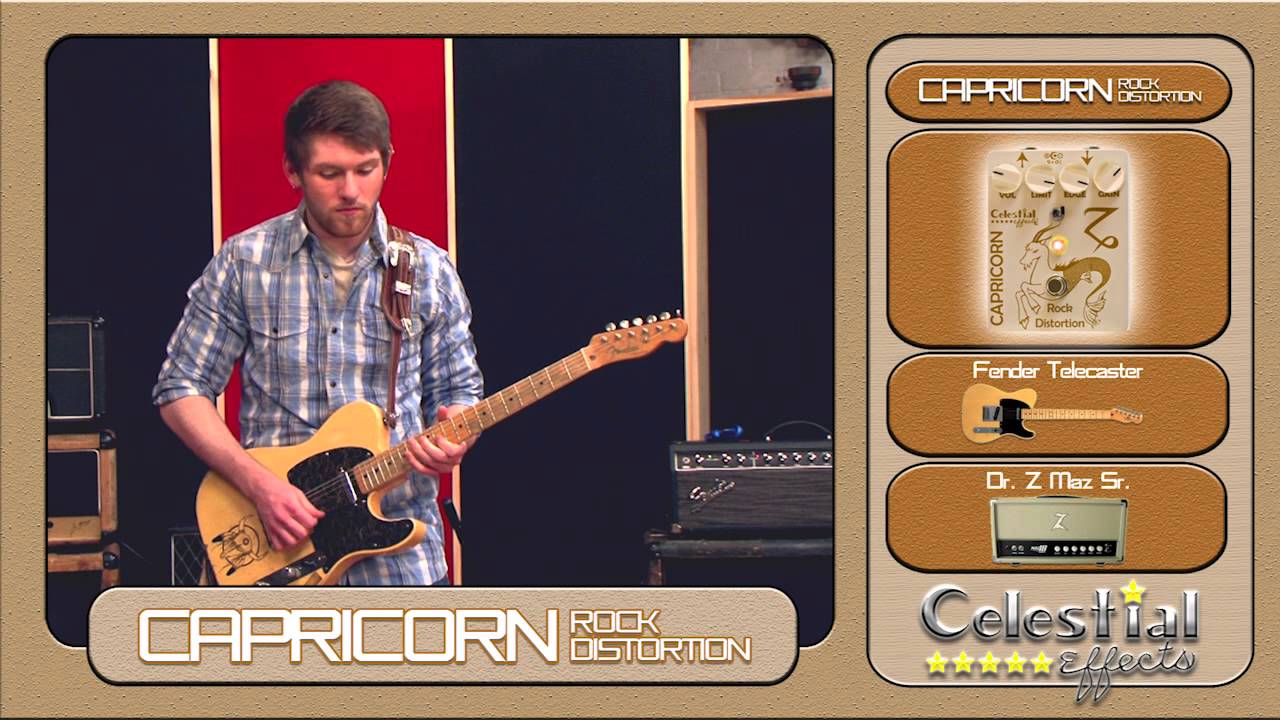 Celestial Effects Capricorn Rock Distortion Demo - YouTube