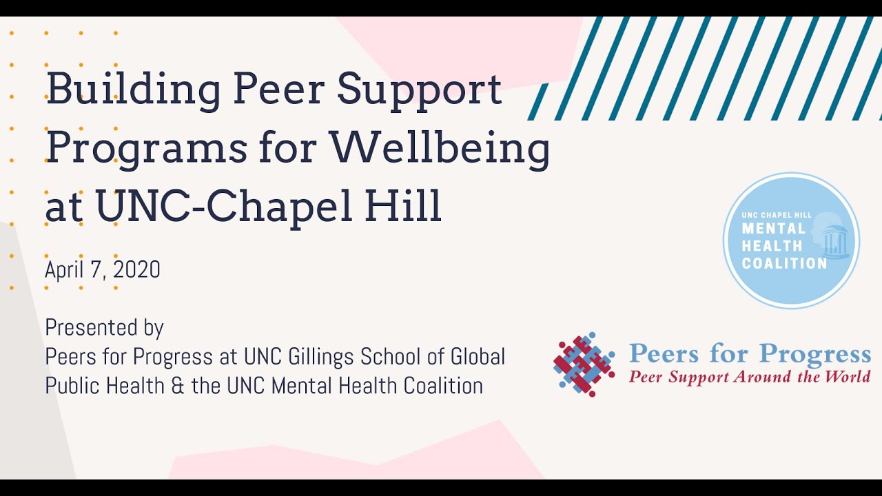 Building Peer Support Programs for Wellbeing at UNC-Chapel Hill - YouTube