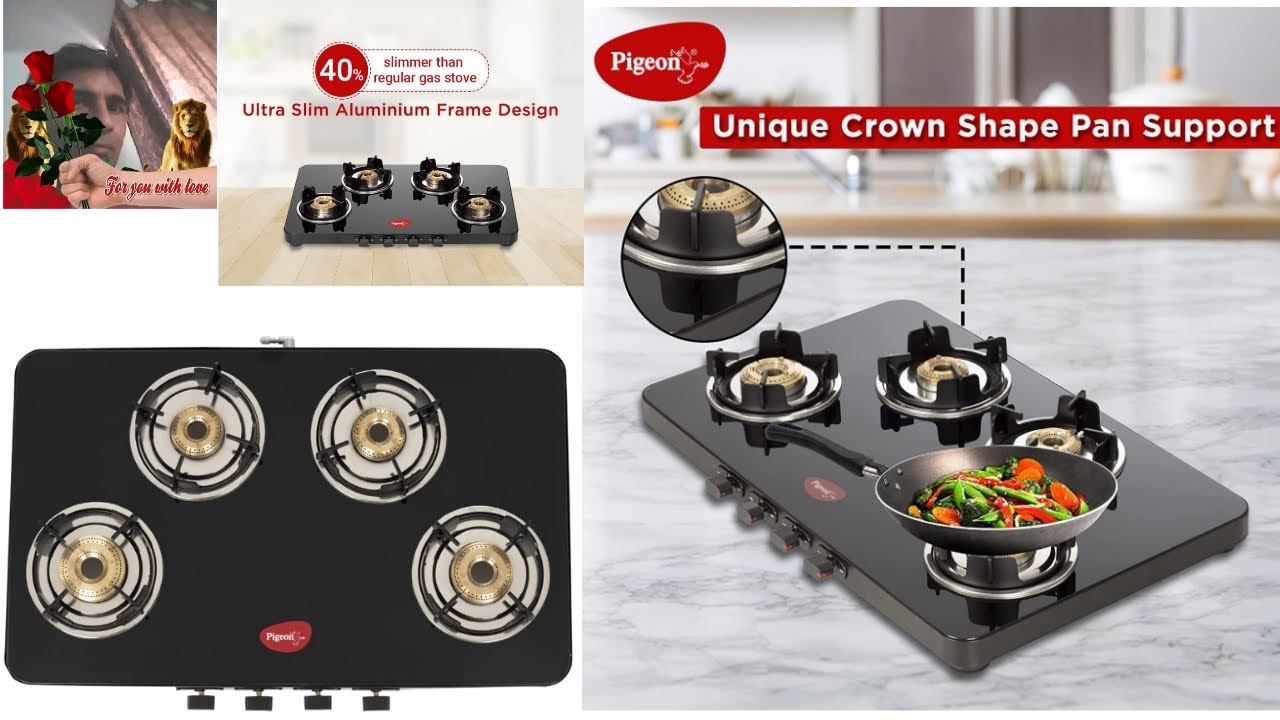 Best 2, 3, or 4 Burner Ultra Slim Gas Stove with Glass Top, Manual ...