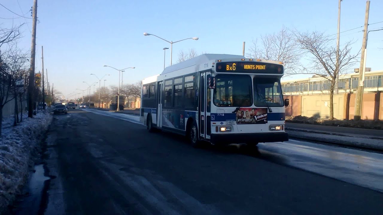 MTA Orion VII Bus 7718 On the Bx6 In the South Bronx NY - YouTube