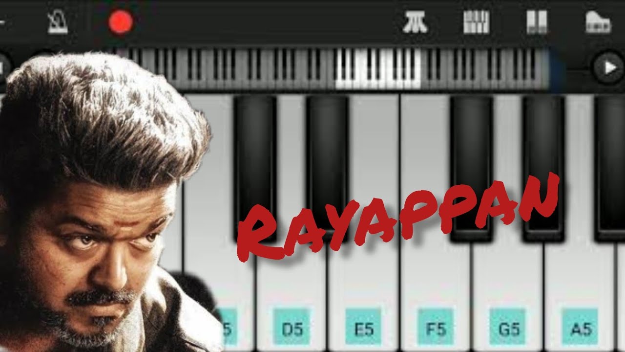 Rayappan bgm/thalapathy/piano master/tutorial - YouTube