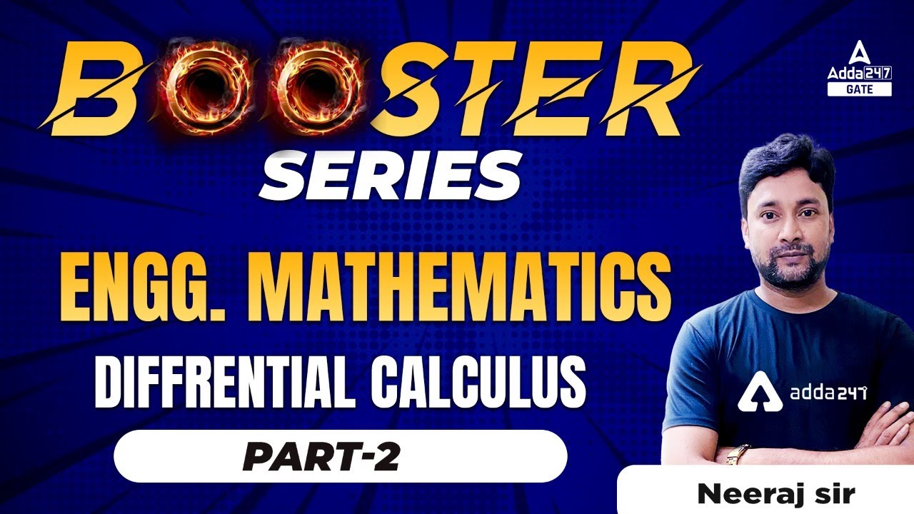 Booster Series | Engineering Mathematics | Differential Calculus | PART ...