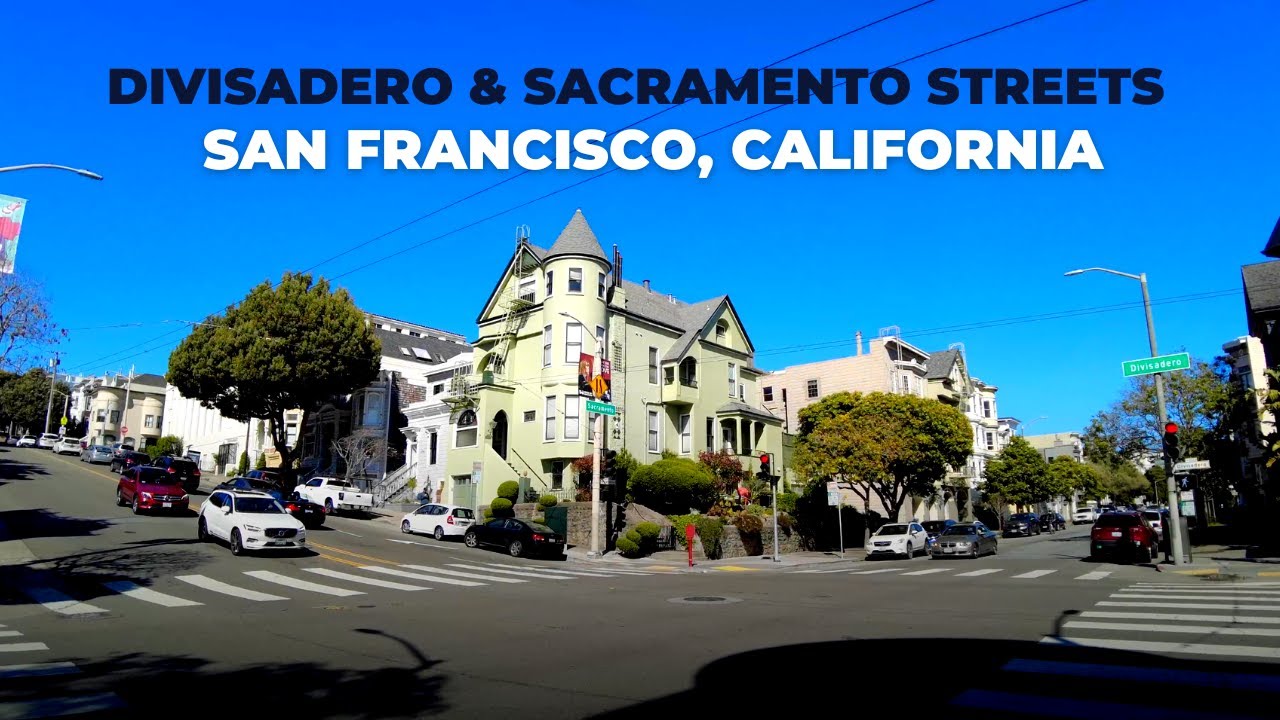 [4K] San Francisco: Walking DIVISADERO & SACRAMENTO STREETS (San ...
