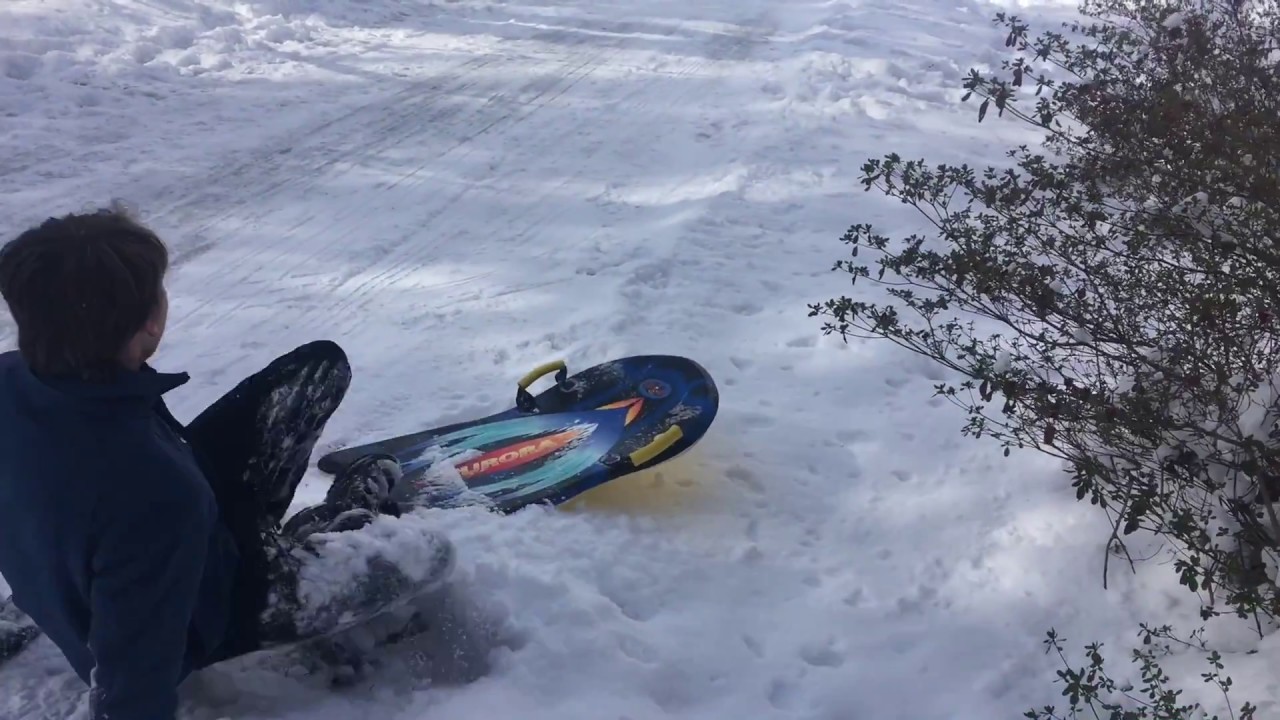 Sledding Fail (ends in hospital) - YouTube