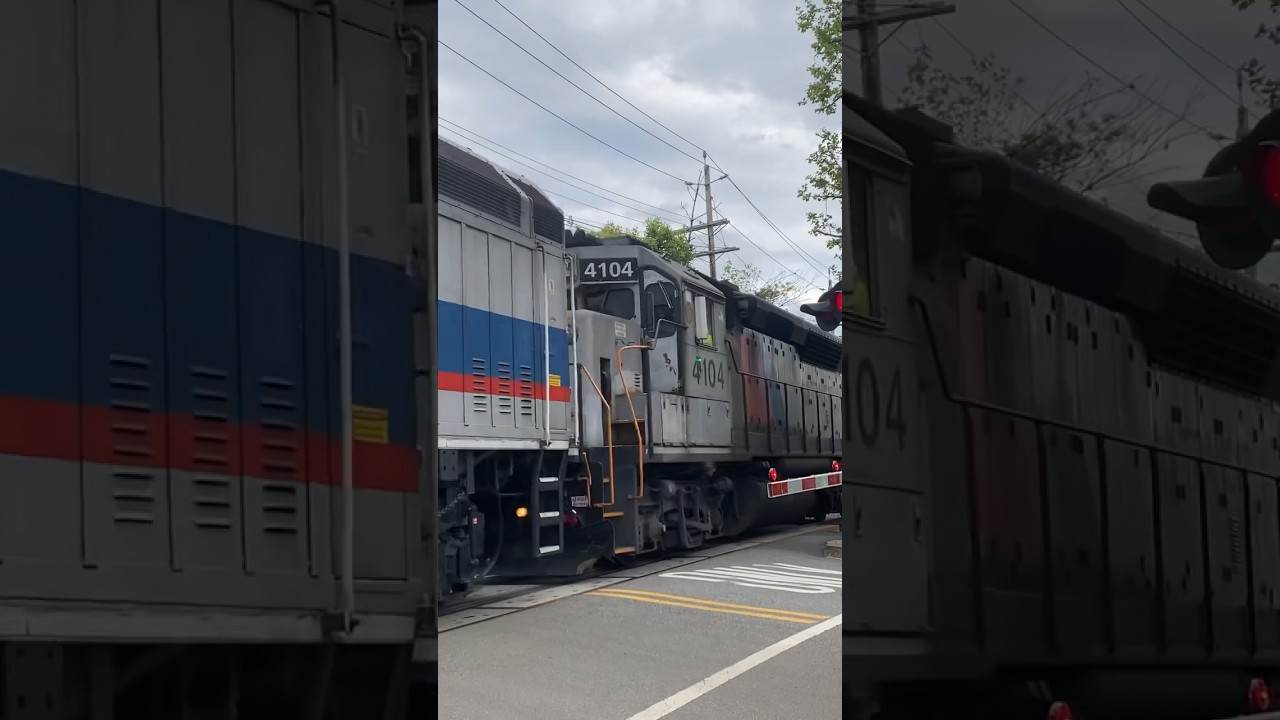 SUPER RARE MUST SEE NJT equipment move on the PVL at hillsdale - YouTube