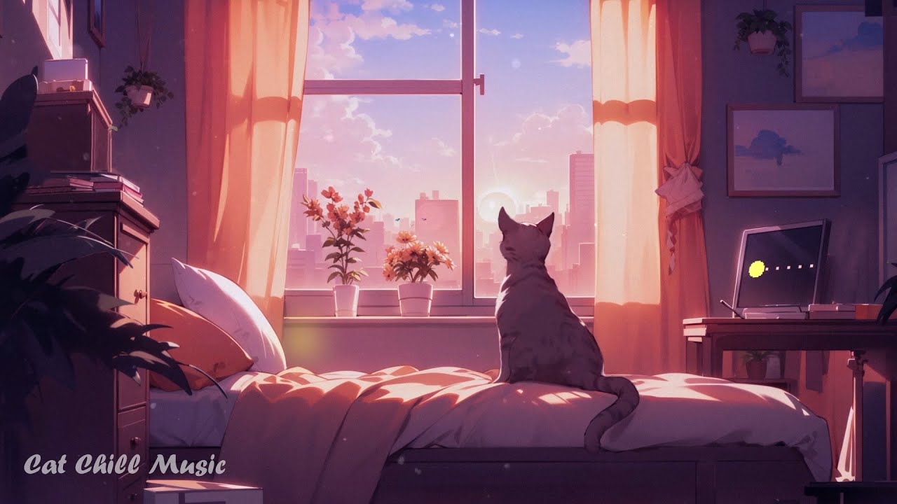 Cute cat 💓🐈 Lofi Cat ~ Lofi Hip Hop Mix 😻 Chill Beats To Relax / Study ...