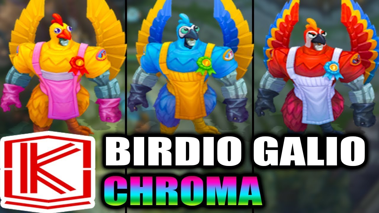 BIRDIO GALIO CHROMA SKIN SPOTLIGHT - League of Legends - YouTube
