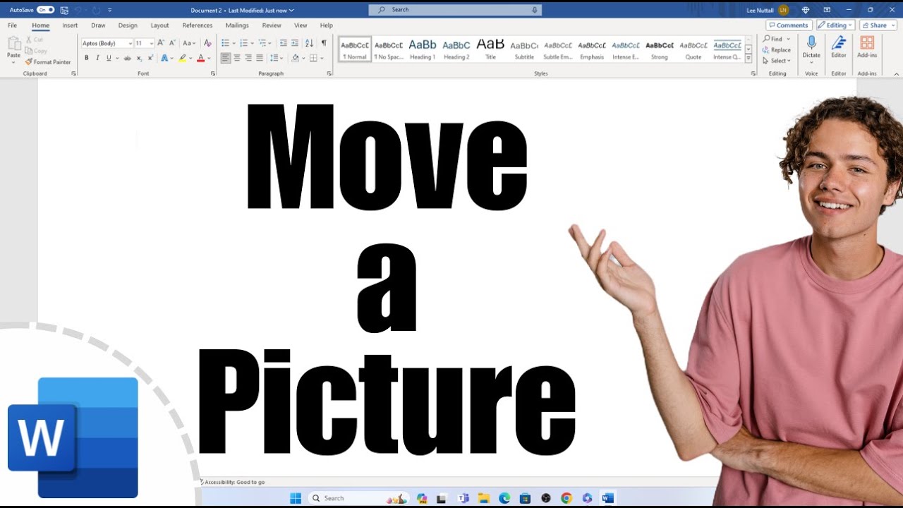 How To Move a Picture In Word ( MAC ) - YouTube