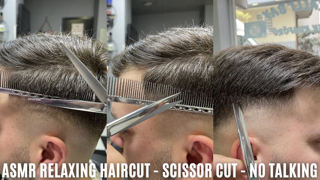 ASMR Relaxing Haircut - Scissor Cut - No Talking - YouTube