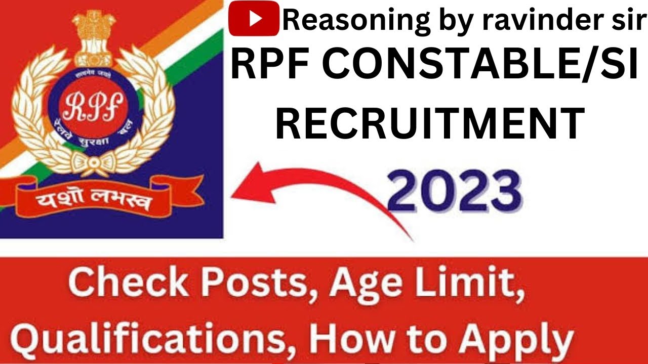 RPF CONSTABLE/SI RECRUITMENT 2023 NEW NOTIFICATION/UPDATE #rpf #rpf_si ...
