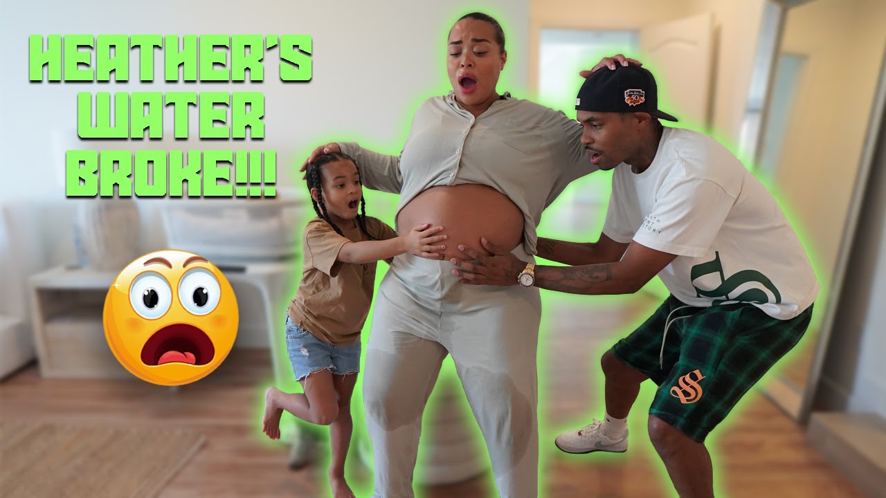 MY WATER BROKE PRANK!!! **CRAZY REACTION** - YouTube