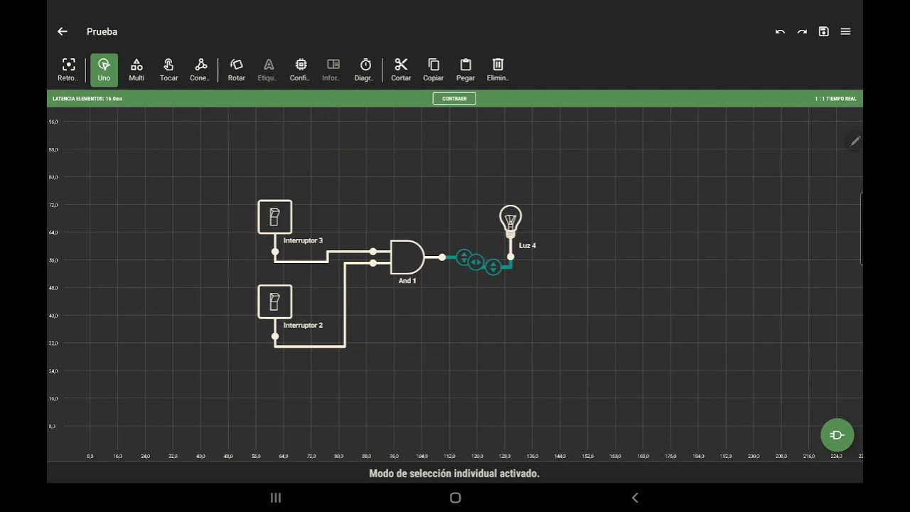 Logic Circuit Simulator Pro (7). Simulación de un montaje. - YouTube