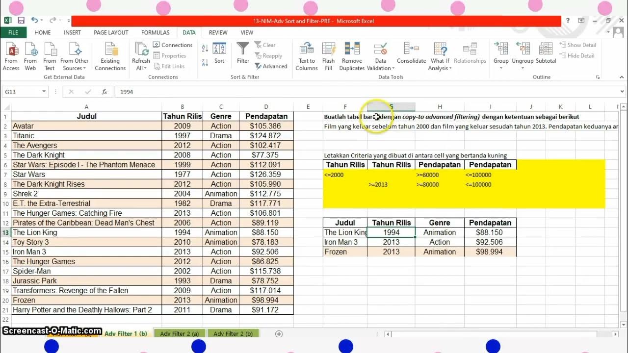 Advanced Filter (Microsoft Excel) - YouTube