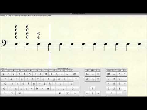 Figured Bass font in music notation software - YouTube