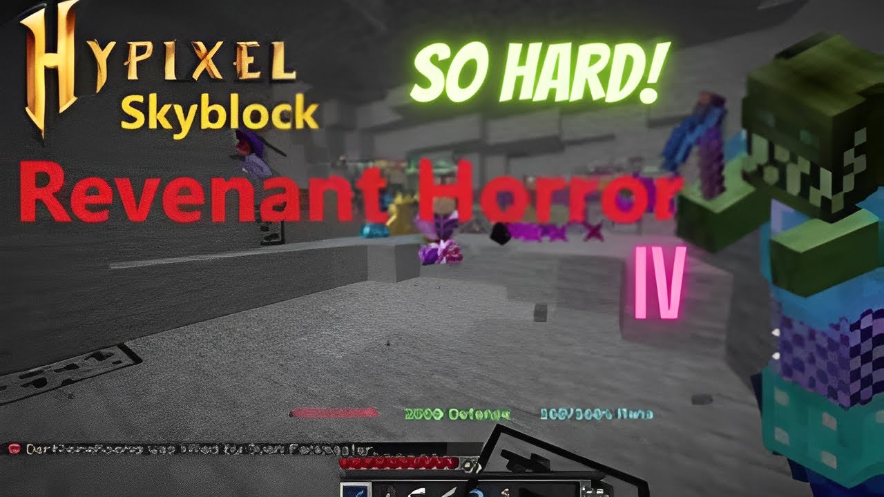 I killed Revenant Horror IV in hypixel skyblock - YouTube