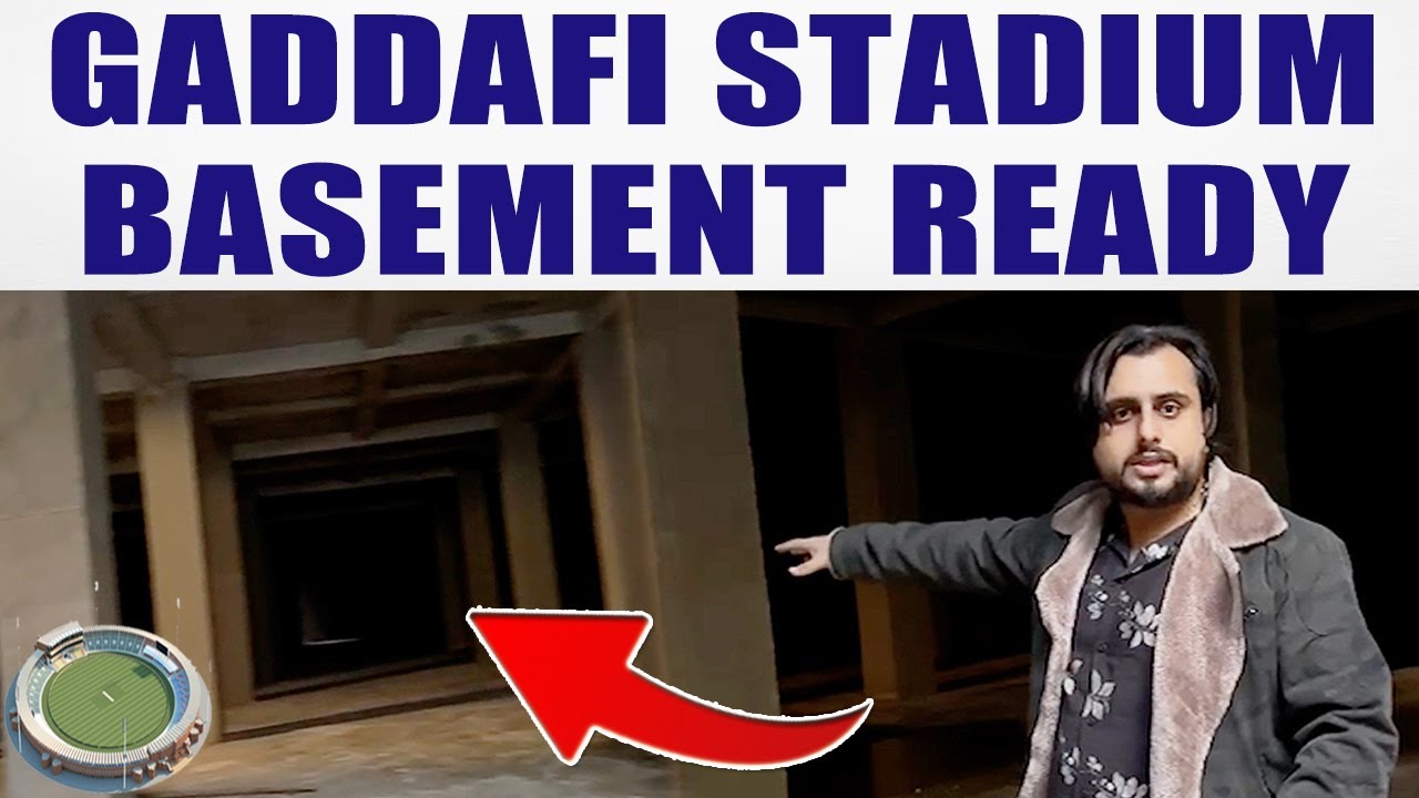 Exclusive footage of Gaddafi Stadium basement and storage area - YouTube