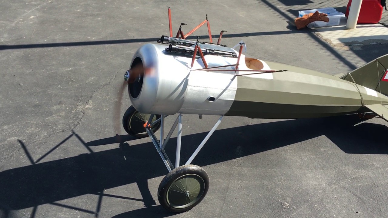 Morane-Saulnier XXX, (Balsa USA, MS A-1), ROTO FS 85, ground test - YouTube