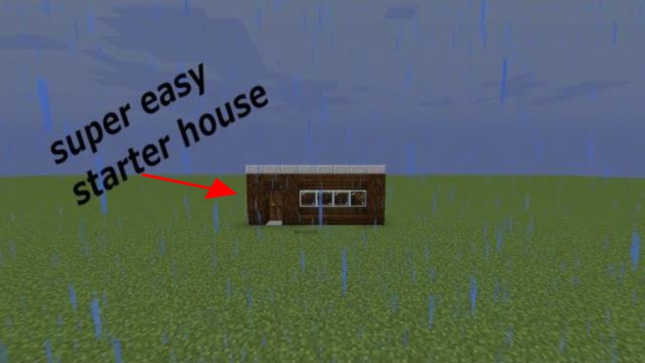 super easy starter house| how to build a starter house - YouTube