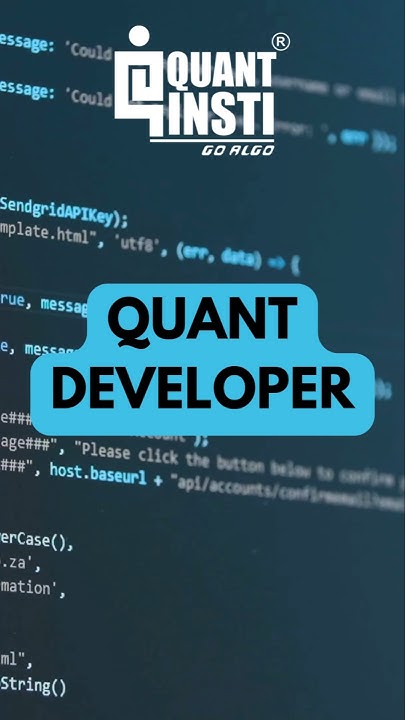 What is a Quant Developer? | Quant Developer explained in 1 minute # ...