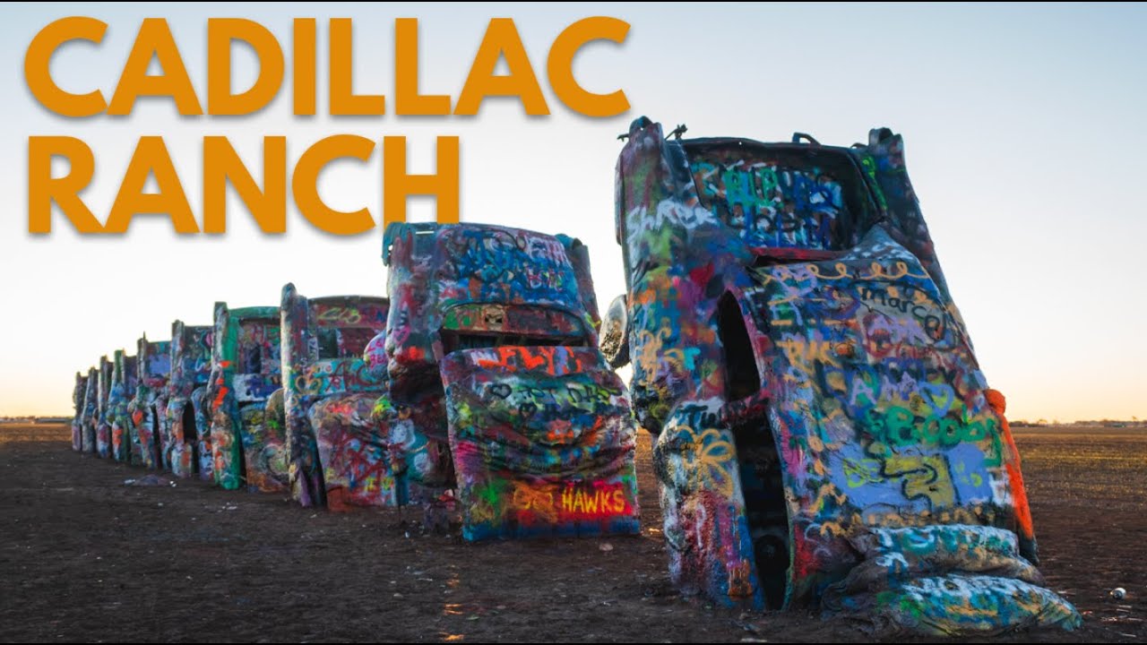 Waking Tour of the Iconic Route 66 Cadillac Ranch - YouTube
