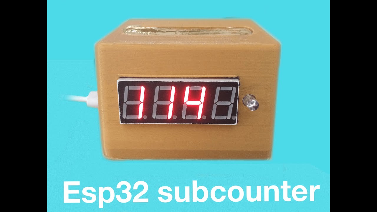 Simple subcounter i built using Esp32 - YouTube
