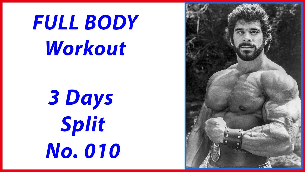 Welcome to Warrior Spirit, Three Days Split Full Body Workout #010 ...