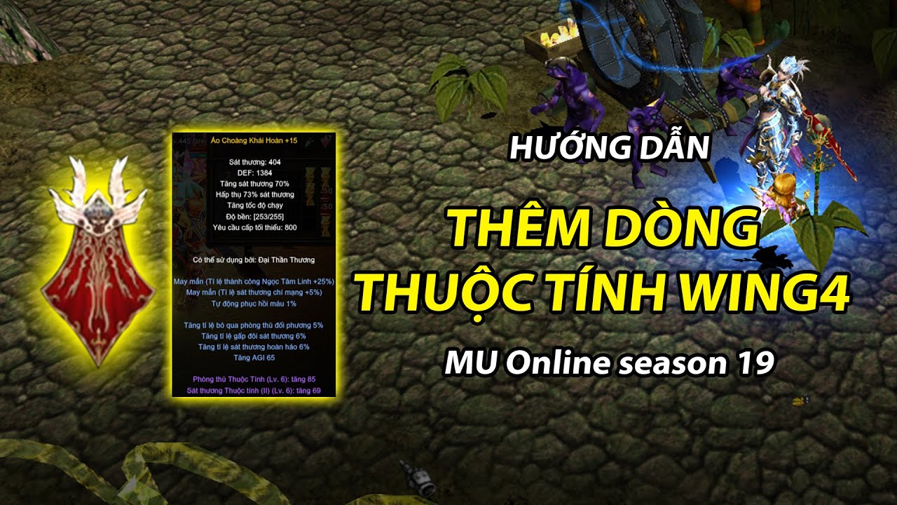 Hướng dẫn chi tiết cách thêm & nâng cấp THUỘC TÍNH cho WING 4 | MU ...