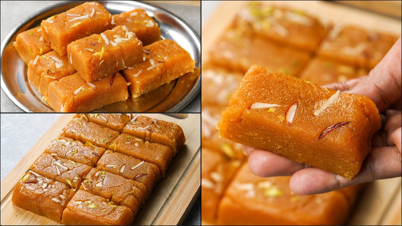 Mohanthal Sweet Mithai Recipe Halwai Style | Danedar Besan Sweet ...