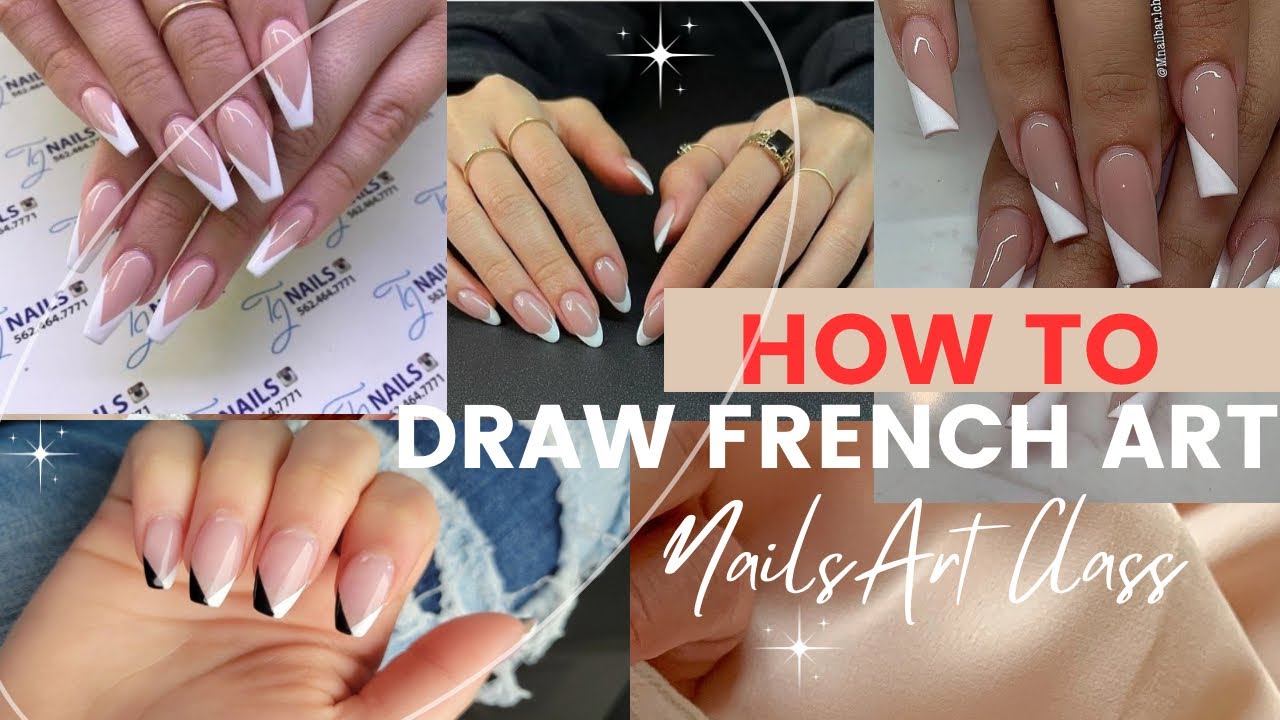 Types of French Nails || Nail art class Day-1 || How To Do French Nail ...