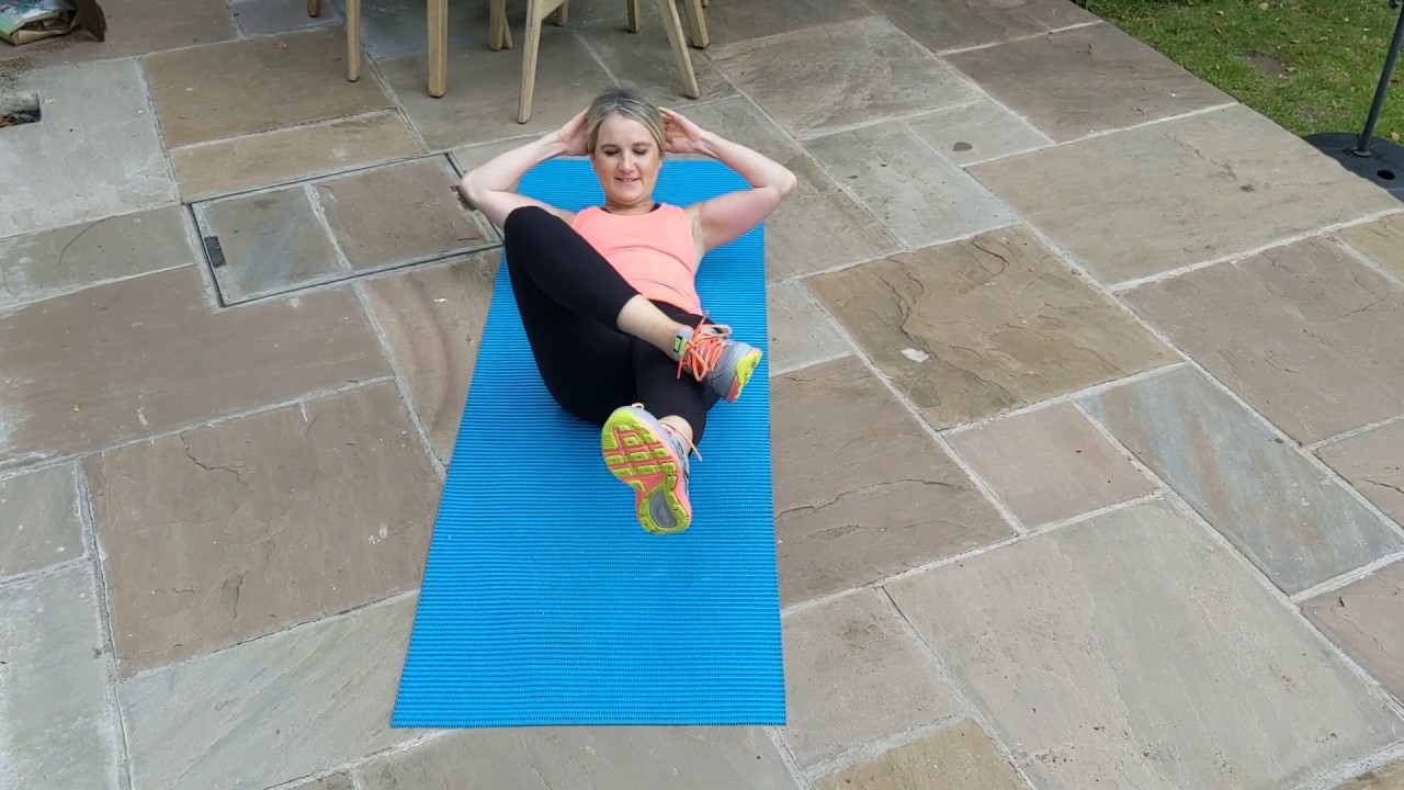 5-Day Ultimate Abs Workout: Day 3, Exercise #2 – Cross-legged crunch ...