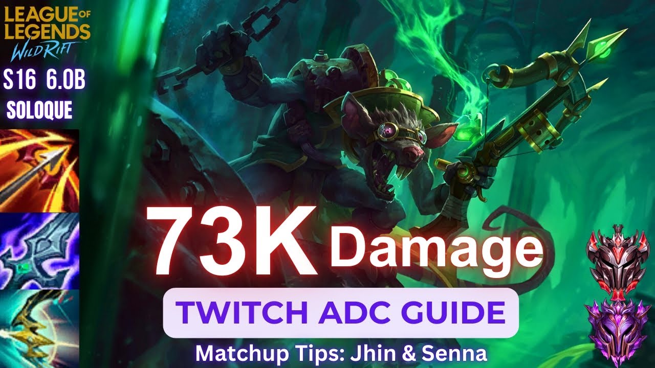 Wild Rift Twitch ADC Guide - Beginner To Pro - Build, Runes, Gameplay ...