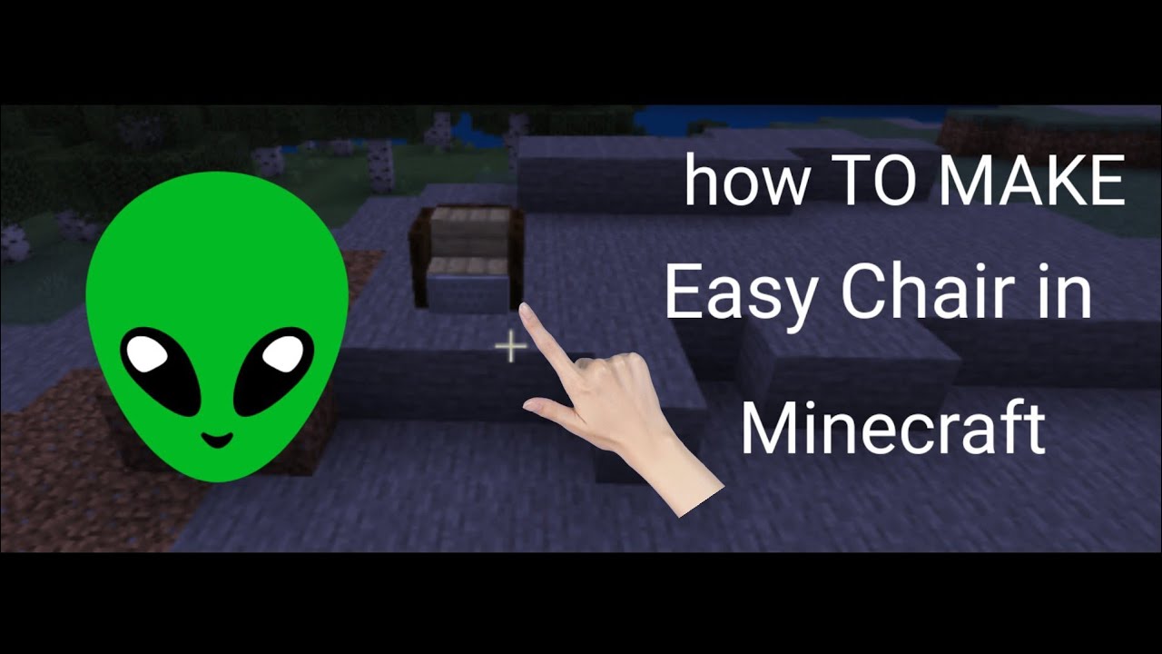 HOW TO MAKE EASY CHAIR IN MINECRAFT - YouTube
