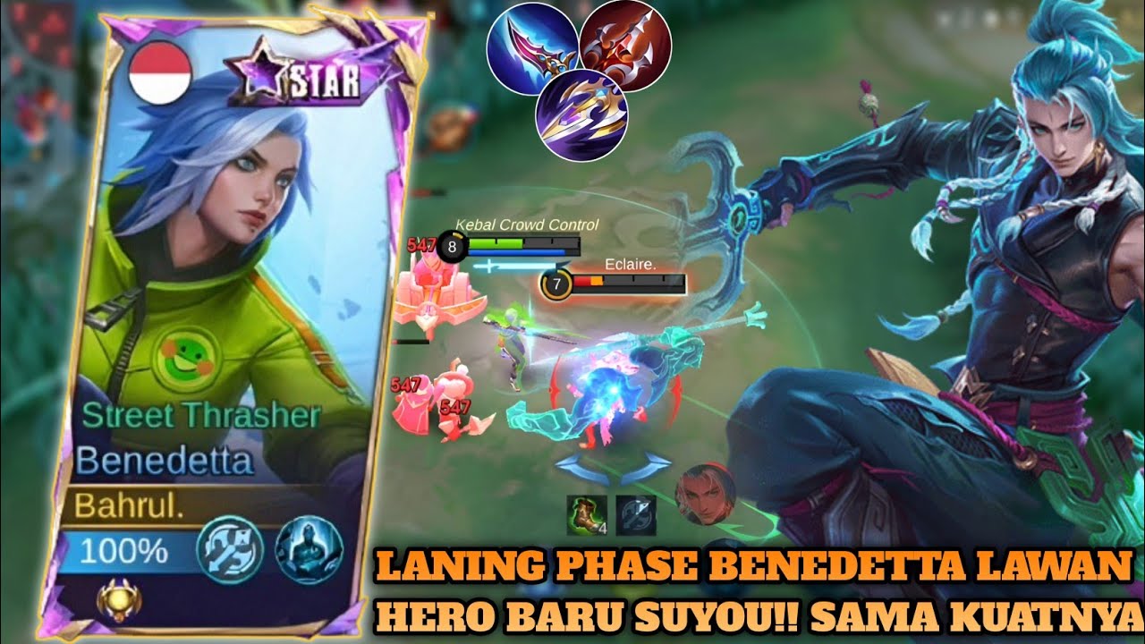 LANING PHASE BENEDETTA LAWAN HERO BARU SUYOU!! UNTUK PERTAMA KALINYA ...