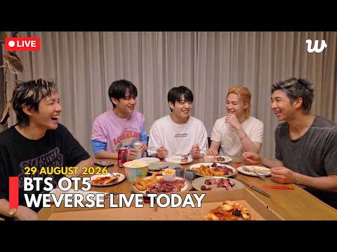🔴 [Çoklu Altyazı] BTS V, JK, J-HOPE, JIMIN ve RM'in BUGÜNKÜ (29 Ağustos 2026) Tam Weverse Yayını 💜