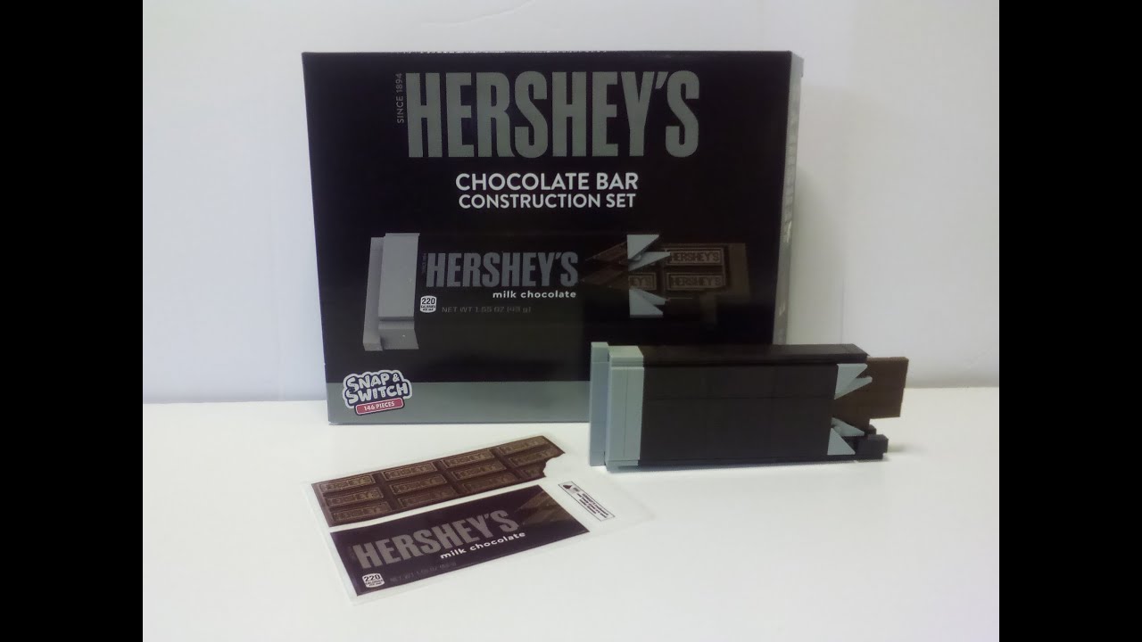 Hershey's Chocolate Bar Brick Construction Set - YouTube