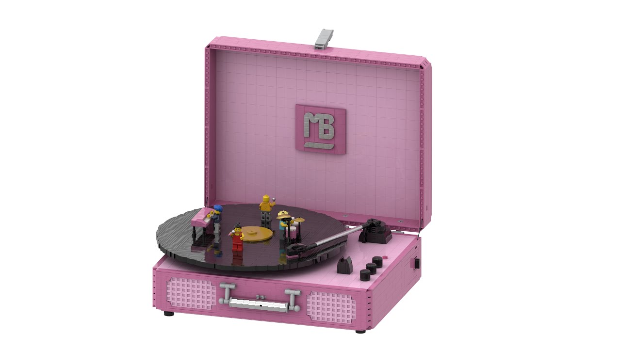 LEGO Pink Gramophone - MOC by Mikael Østergaard Pedersen - YouTube