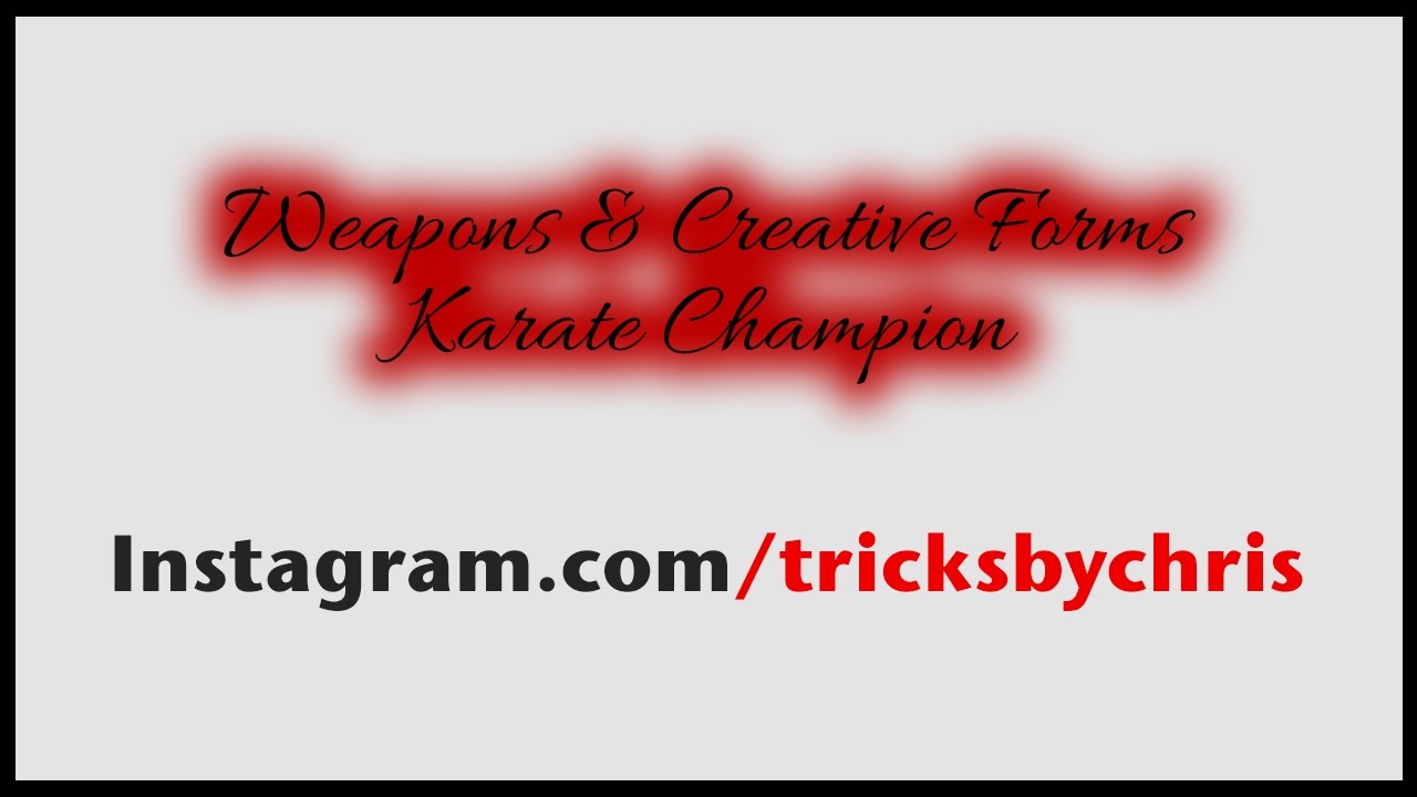 Sensei Christopher Cornejo Weapons Specialist Champion - YouTube